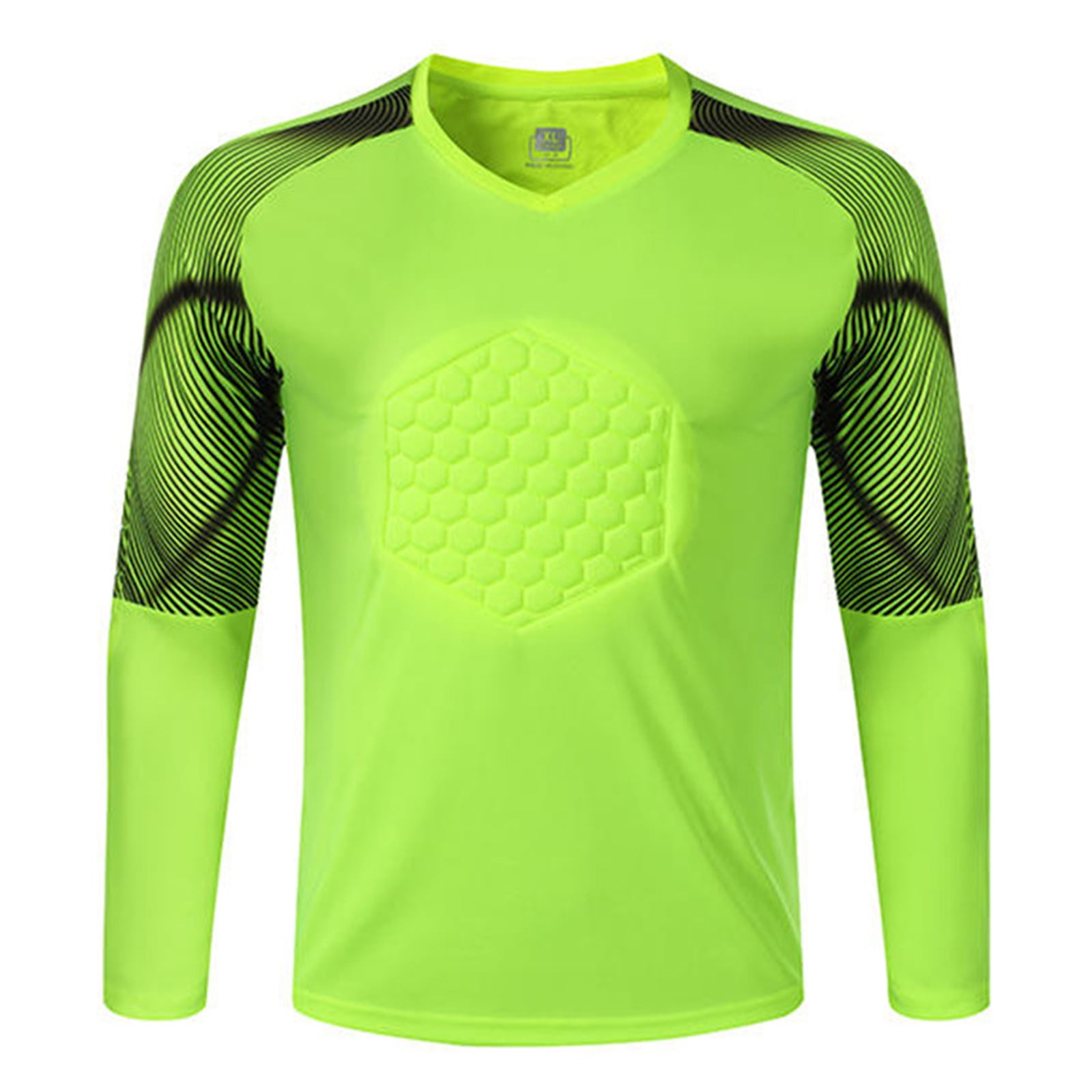Alvivi Kids Boys Padded Goalie T-Shirt Goalkeeper Jersey Uniform ...