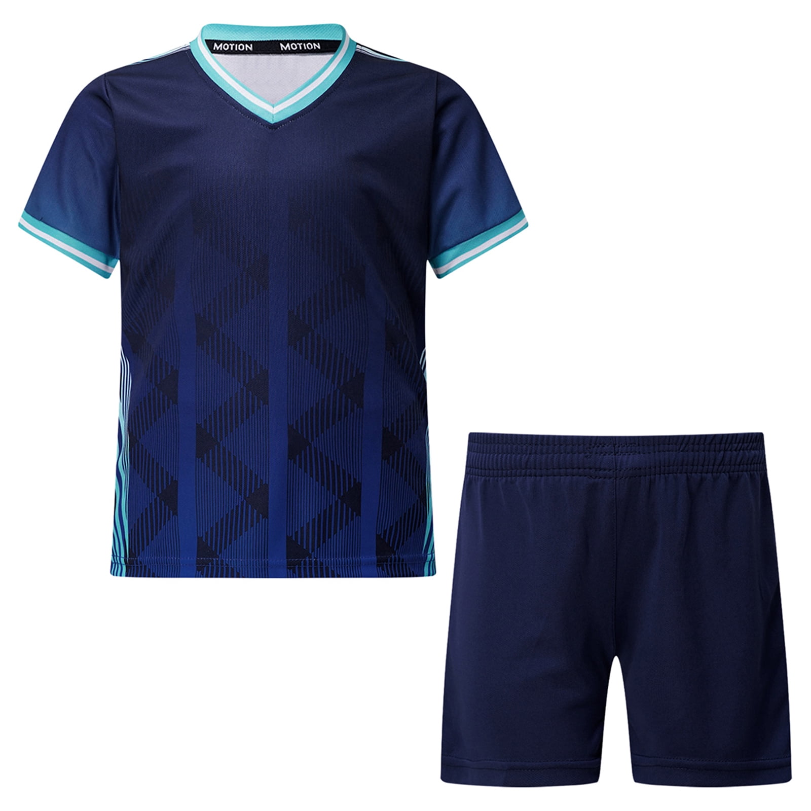 Alvivi Kids Boys Soccer Jerseys Football Training Shirt Uniform with ...