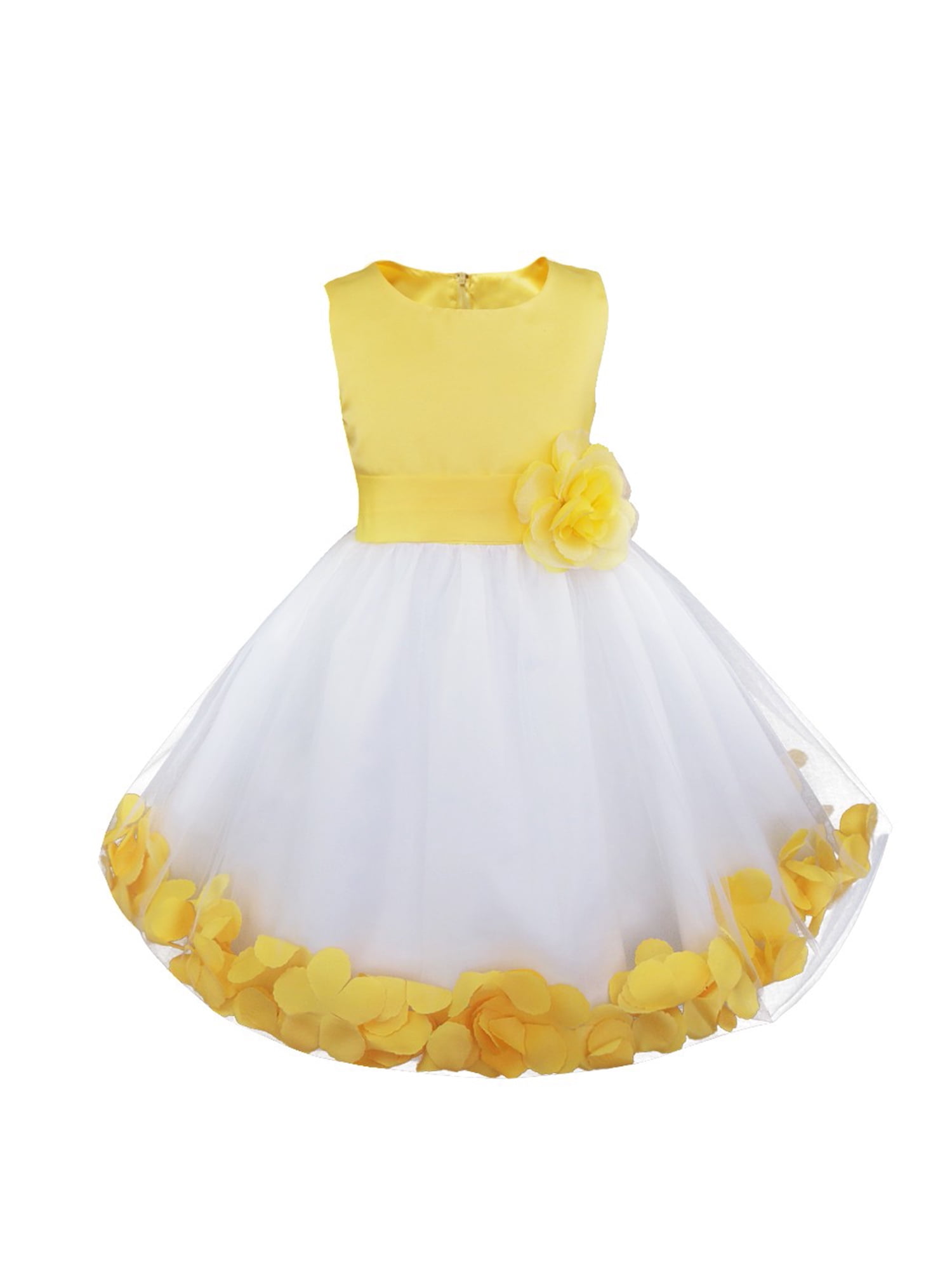 Alvivi Kids Flower Girl Wedding Party Dress Petals A Line Formal Prom ...