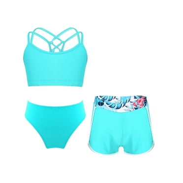 Limited Too Girls Tie Dye Crochet Lace Two Piece Flounce Swimsuit ...