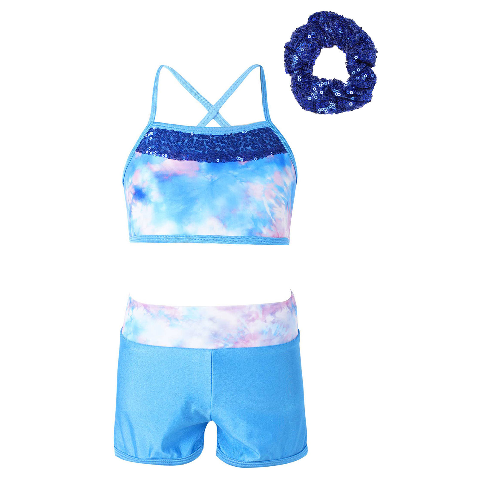 Alvivi Kids Girls 3 Piece Swimsuit Sleeveless Camisole Tank Top with ...