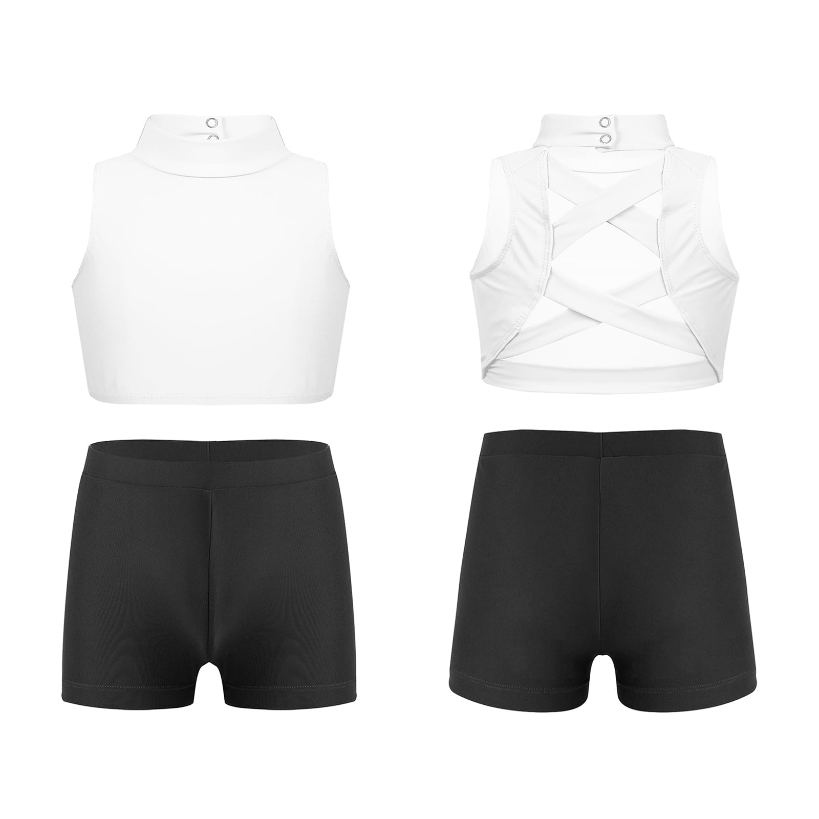 Alvivi Kids Girls Active Gym Fitness Sportswear Short Tracksuits ...