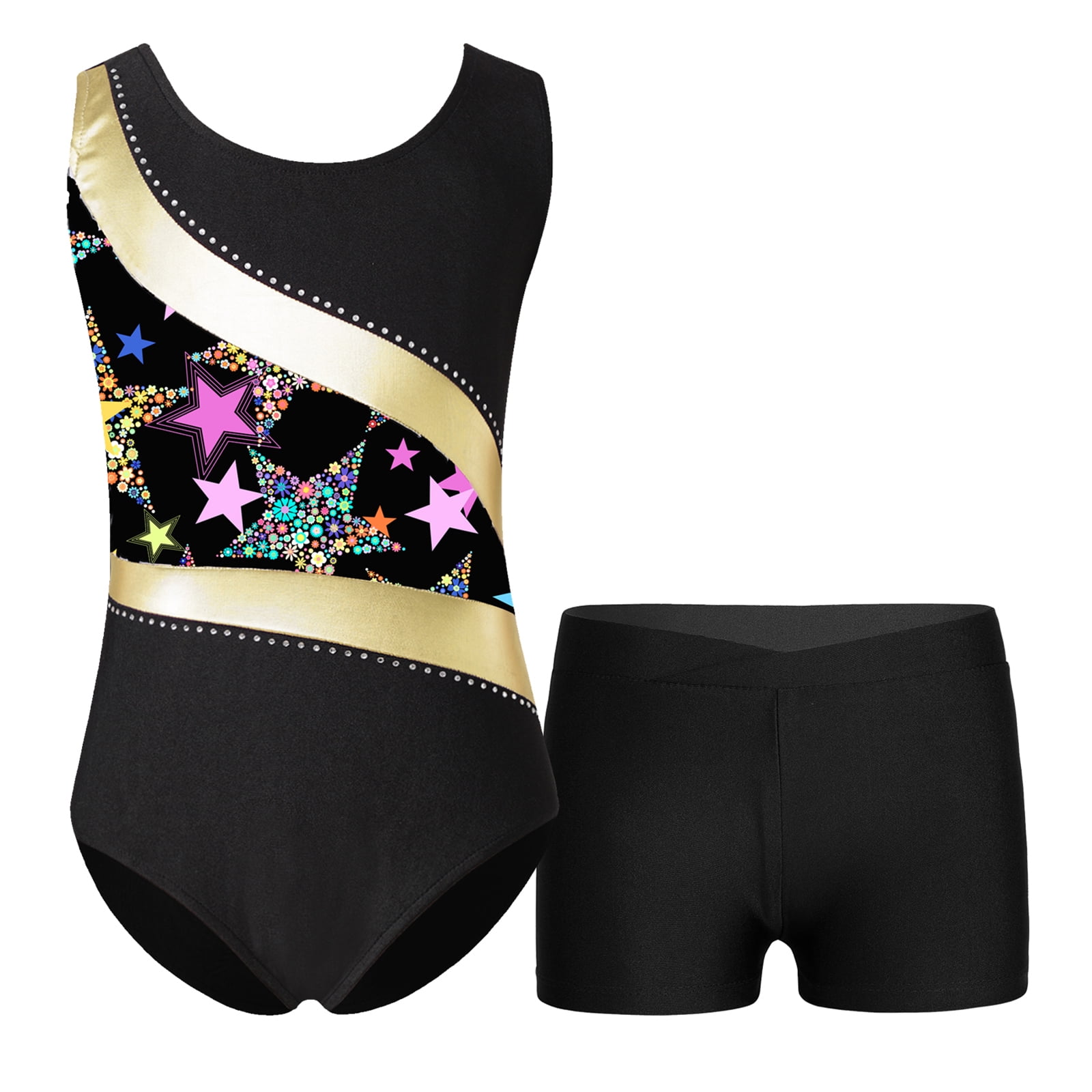 Alvivi Kids Girls Ballet Dance Gymnastic Leotard Sleeveless Bodysuit ...