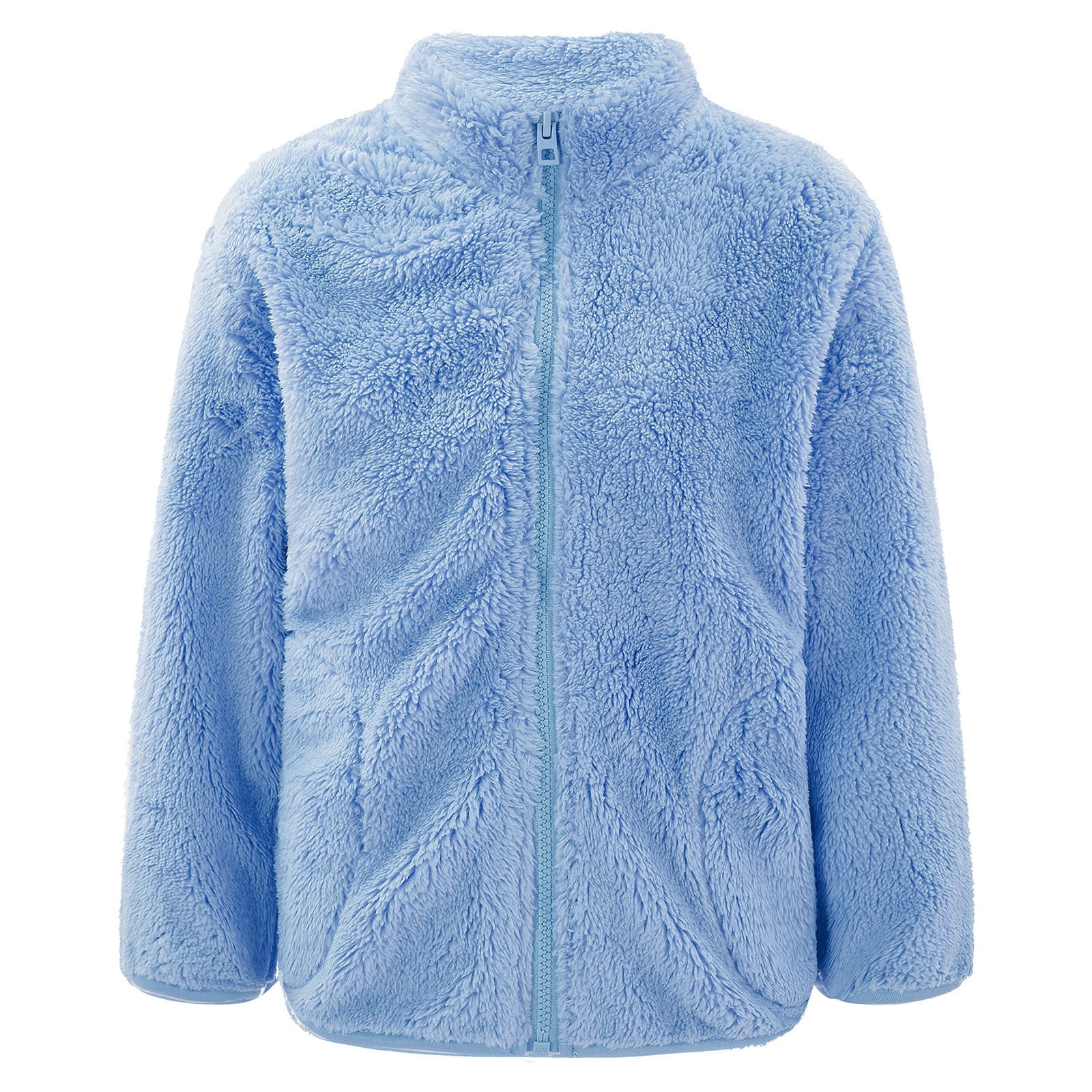 Alvivi Kids Girls Fleece Jacket Coat Full-Zip Turtleneck Tops with ...