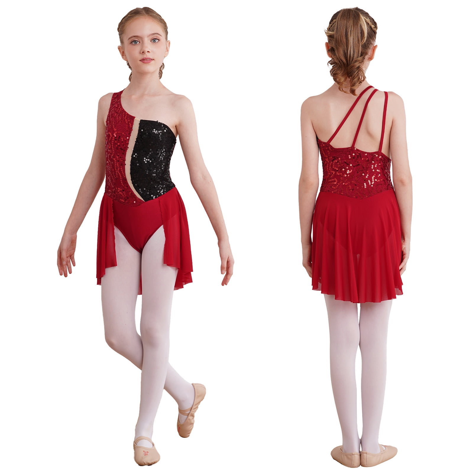 Alvivi Kids Girls Lyrical Ballet Dance Dress Modern Contemporary ...