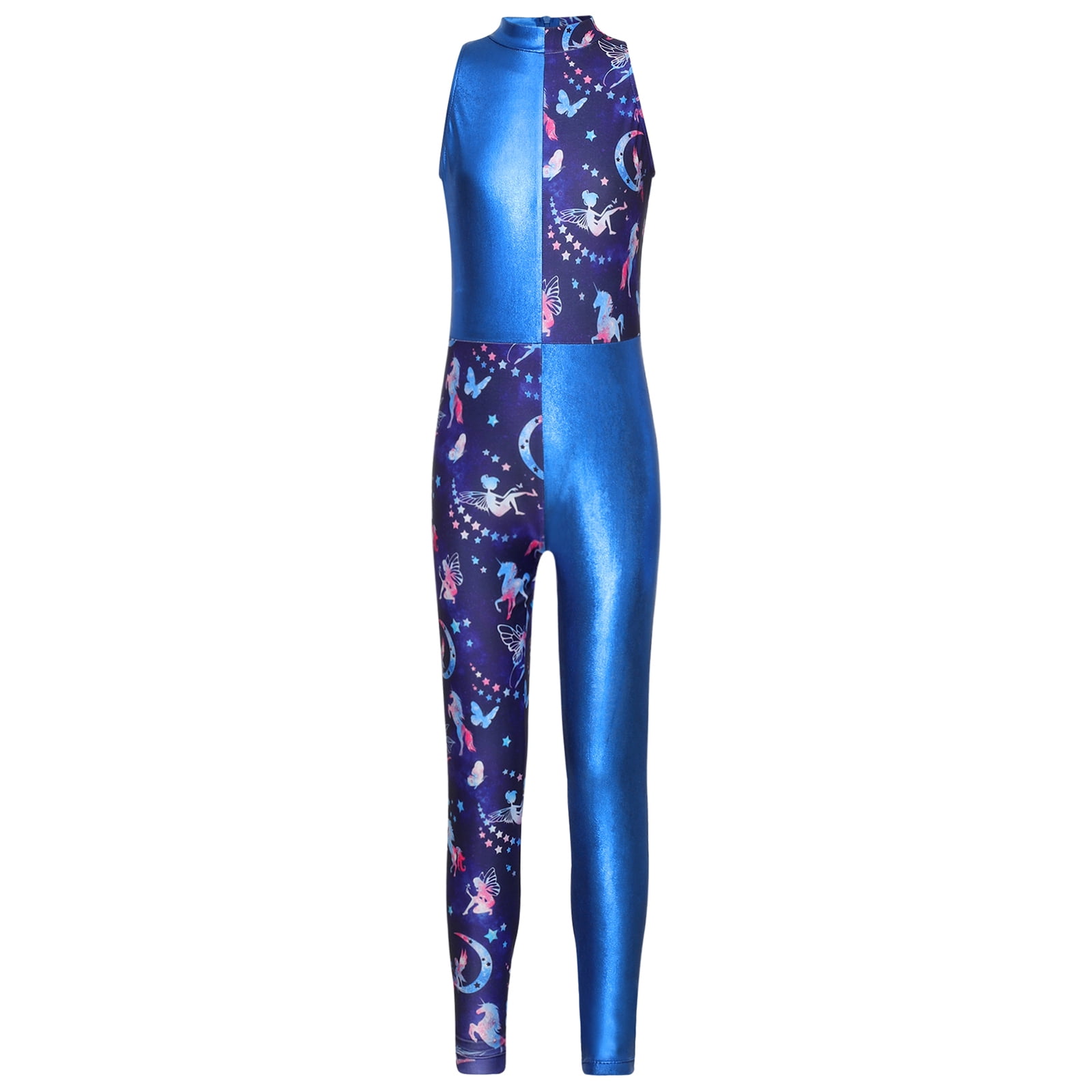 Alvivi Kids Girls One Piece Dance Leotard Sleeveless Print Tank ...
