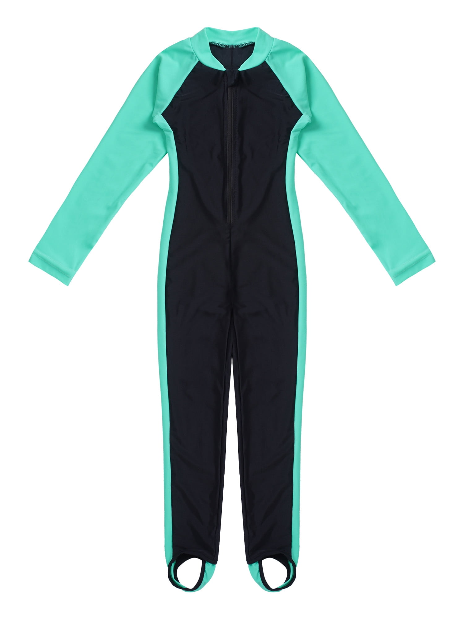 Alvivi Kids Girls One Piece Long Sleeve Swimsuits UPF 50+ UV Sun ...