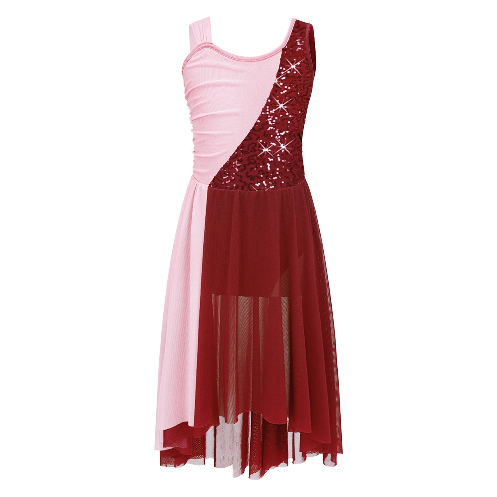 Alvivi Kids Girls Sequin Sparkly Contemporary Lyrical Ballet Dance ...