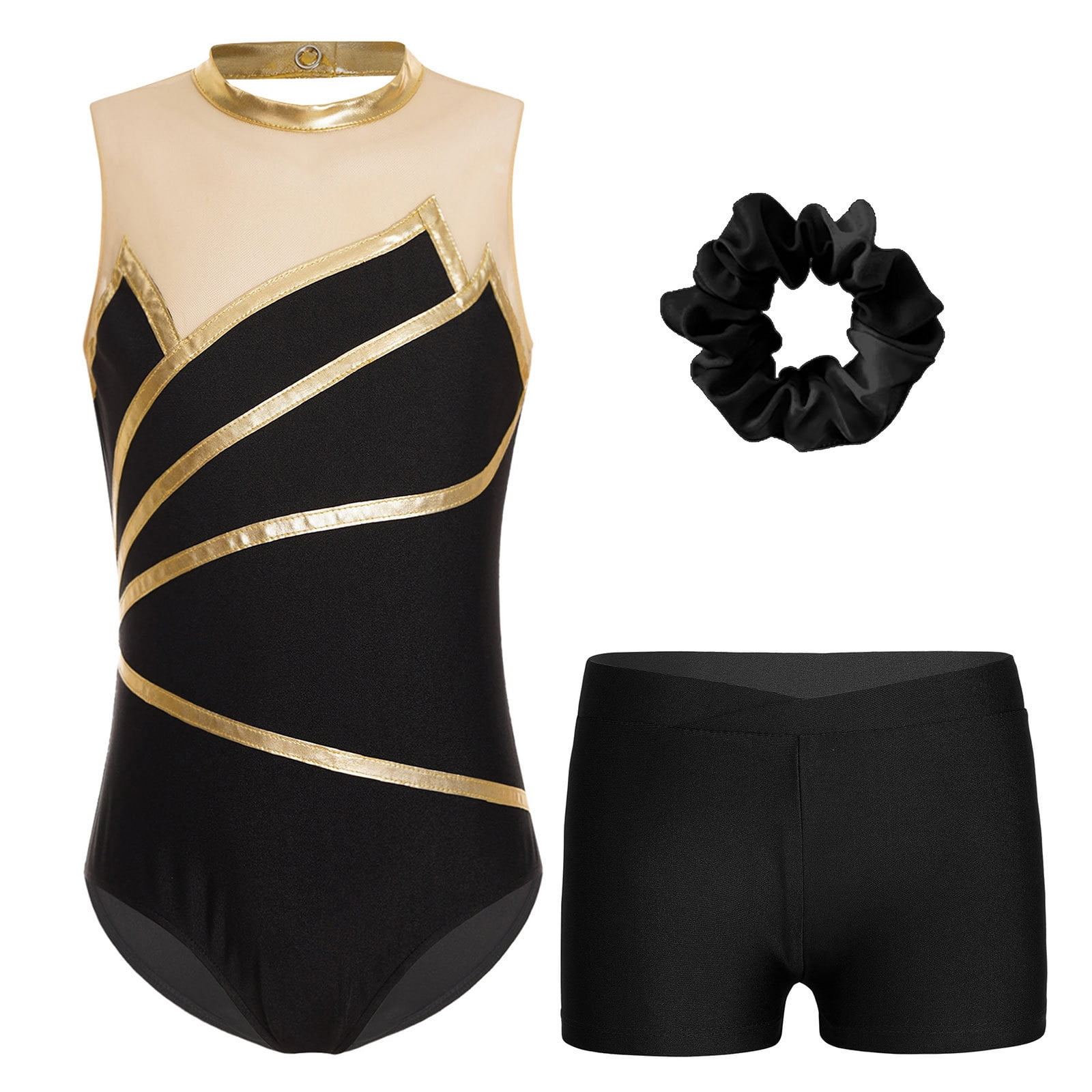 Alvivi Kids Girls Sport Dance Outfits Sparkly Ballet Dance Leotard with ...