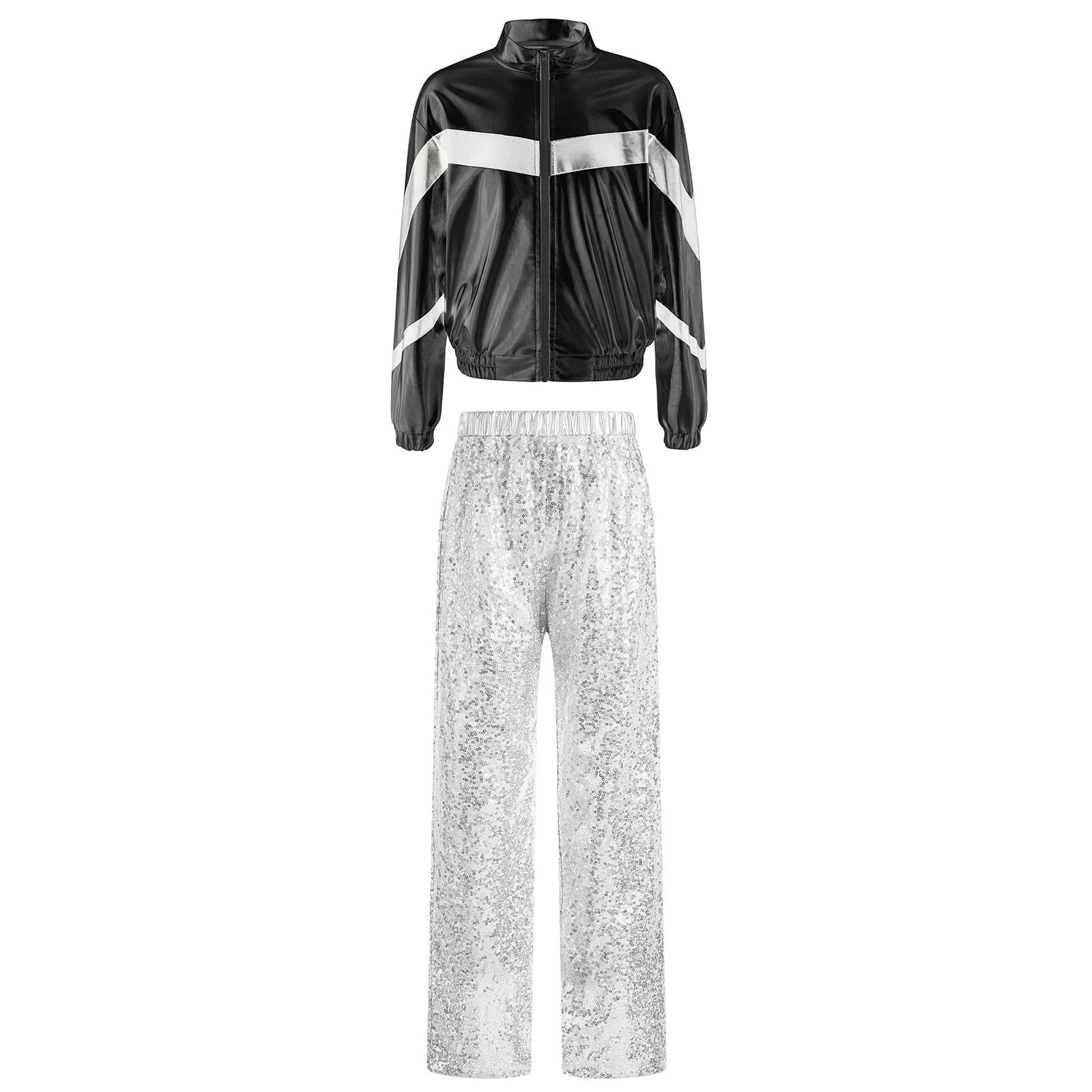 Party Wear Bottoms YOOJOO Women's Sparkly Sequin Sweatpants - Hip Hop ...