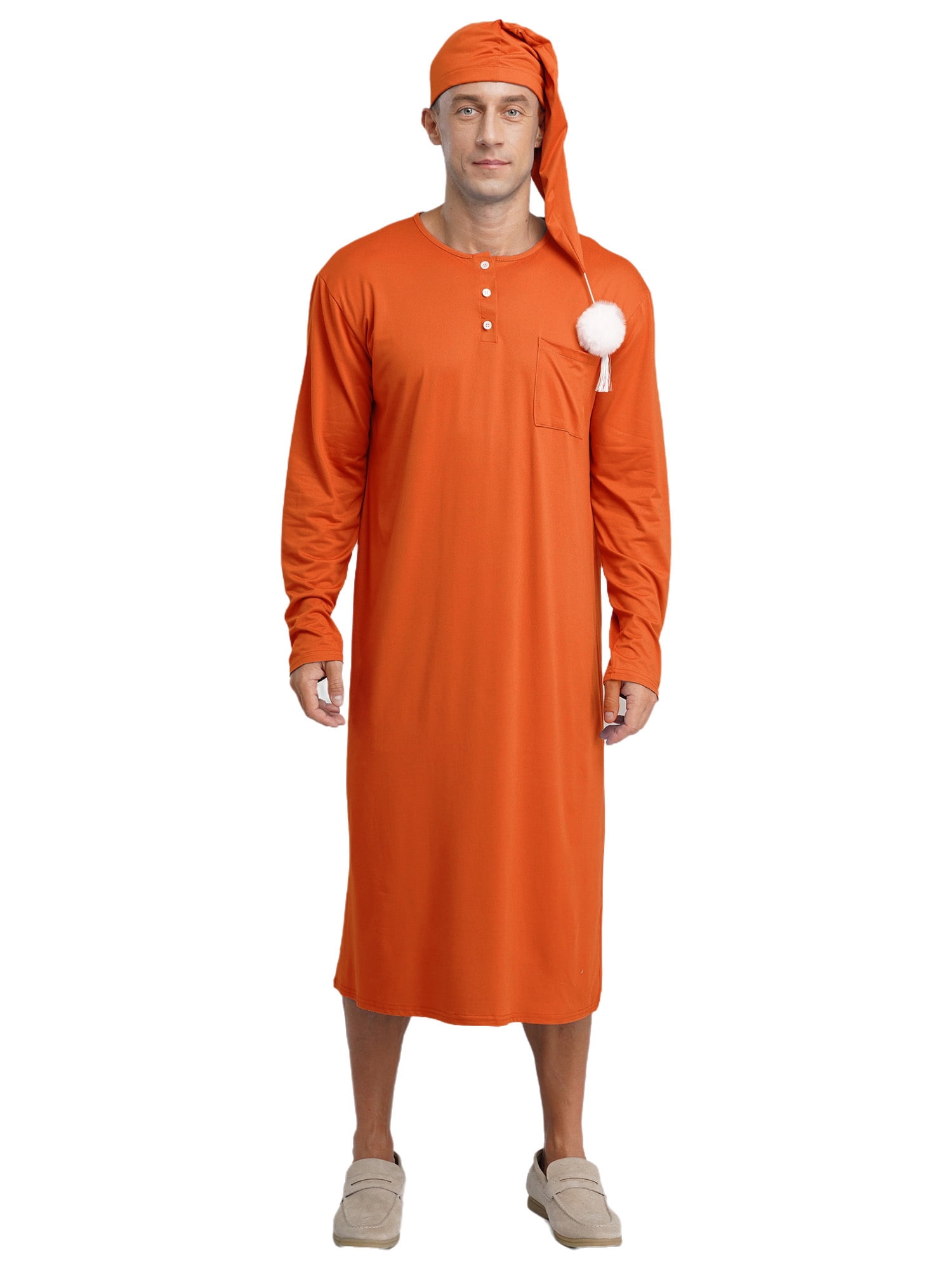 Alvivi Mens Pajama Sets Party Dress-up Nightgown Arabian Robe Long ...