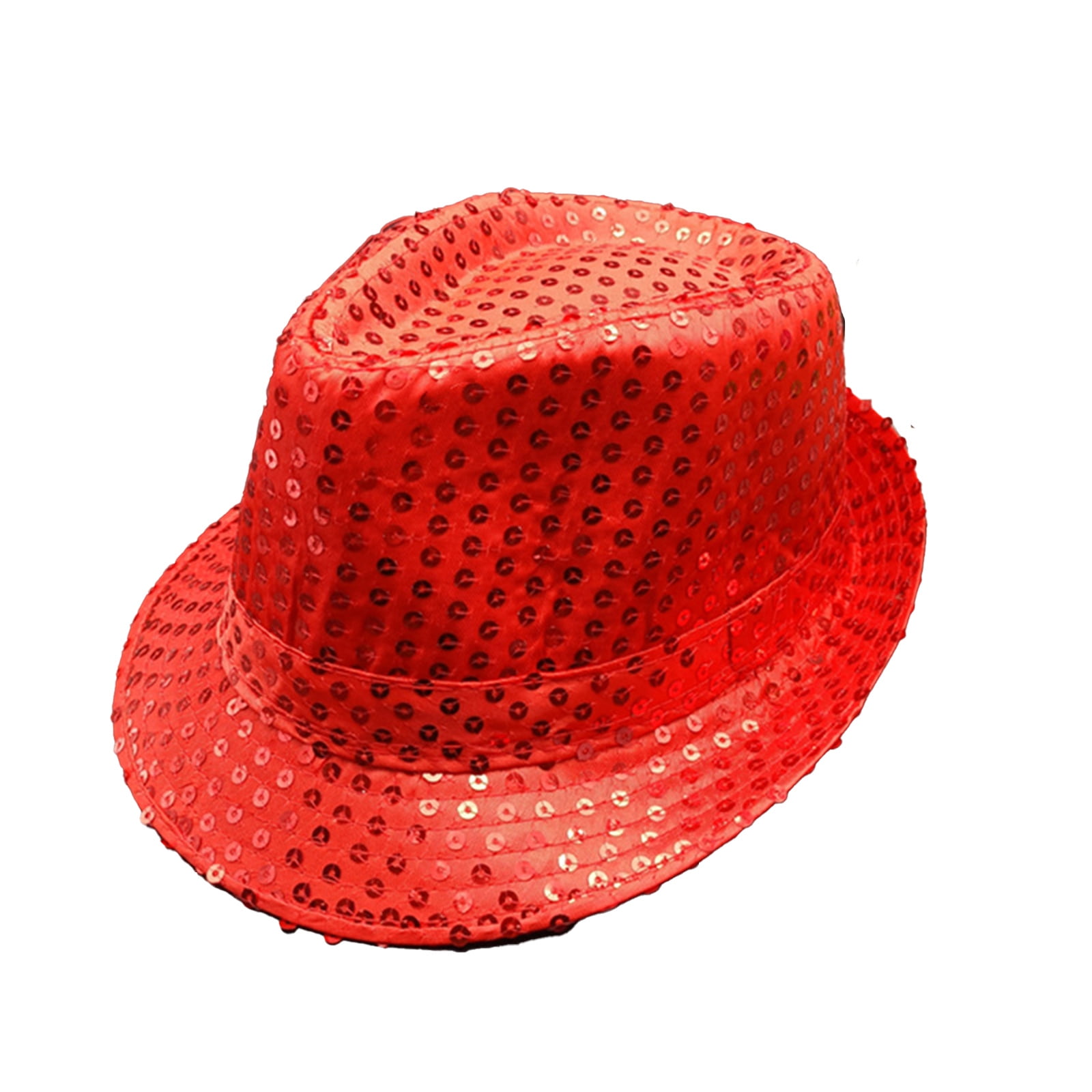 Alvivi Sequin Fedora Hat Disco Hat Jazz Dance Hats Stage Performance ...