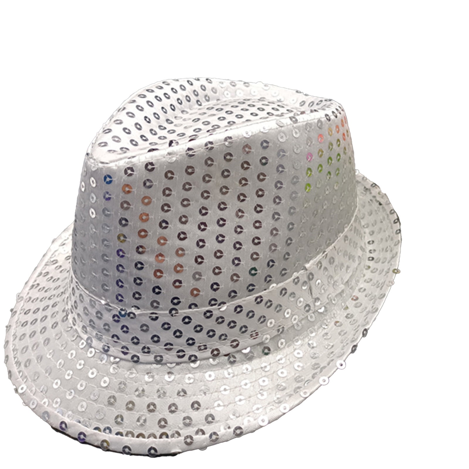 Alvivi Sequin Fedora Hat Disco Hat Jazz Dance Hats Stage Performance ...