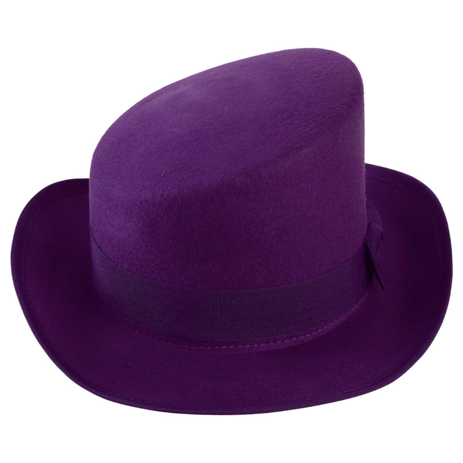 Alvivi Unisex Asymmetric Cylinder Top Hat Dress Up Wool Felt Hat ...