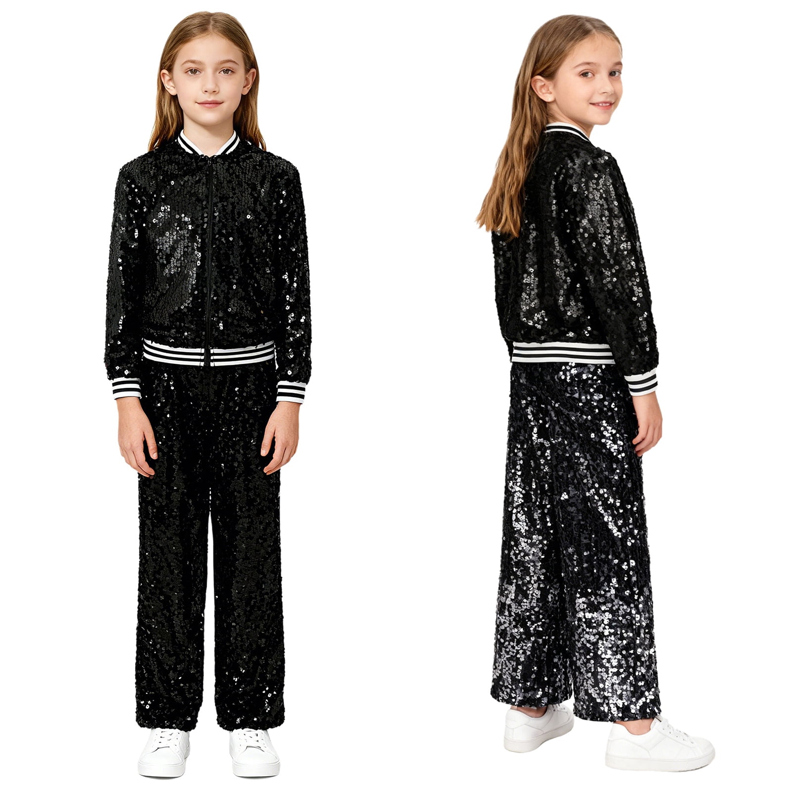 Alvivi Unisex Boys Girls Hip-hop Jazz Performance Dancewear Street ...