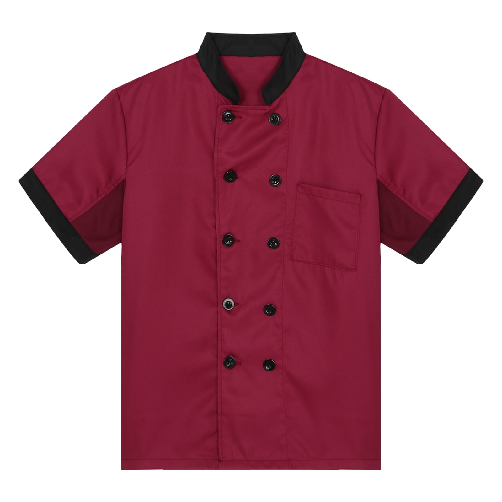 Alvivi Unisex Men's Women's Short Sleeve Chef Coat Hotel Kitchen ...