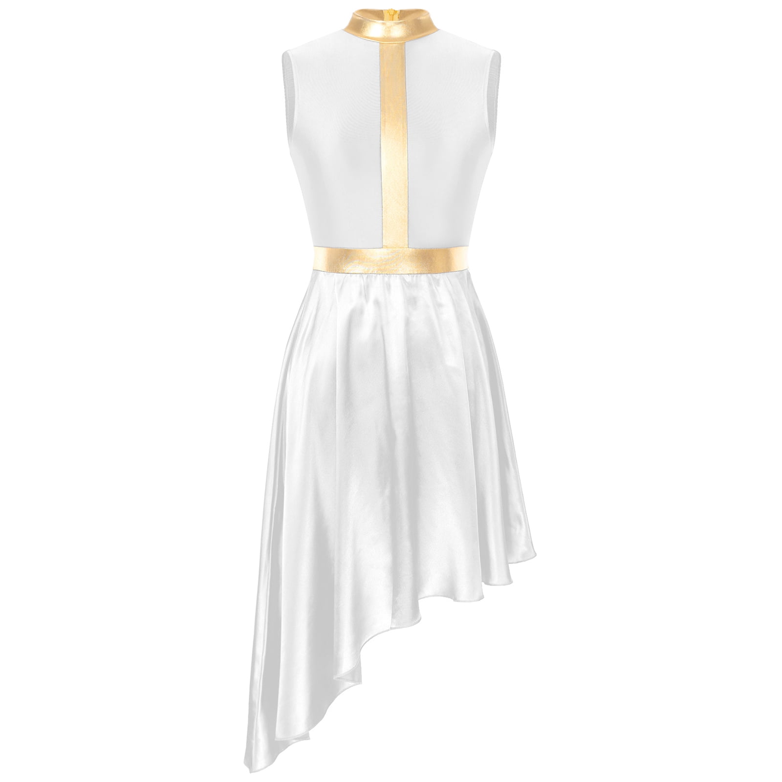 Alvivi Women Metallic Shiny Praise Dance Dresses Liturgical Dance ...