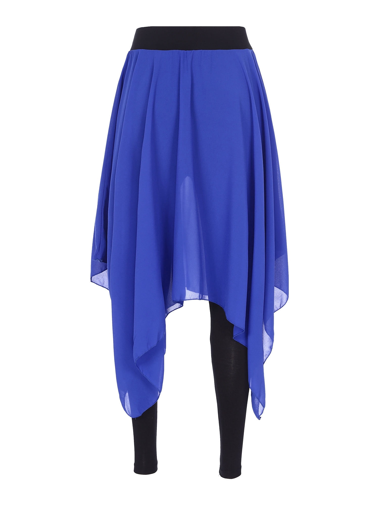 Alvivi Women's Belly Dance Costume Asymmetrical Hem Sheer Chiffon ...