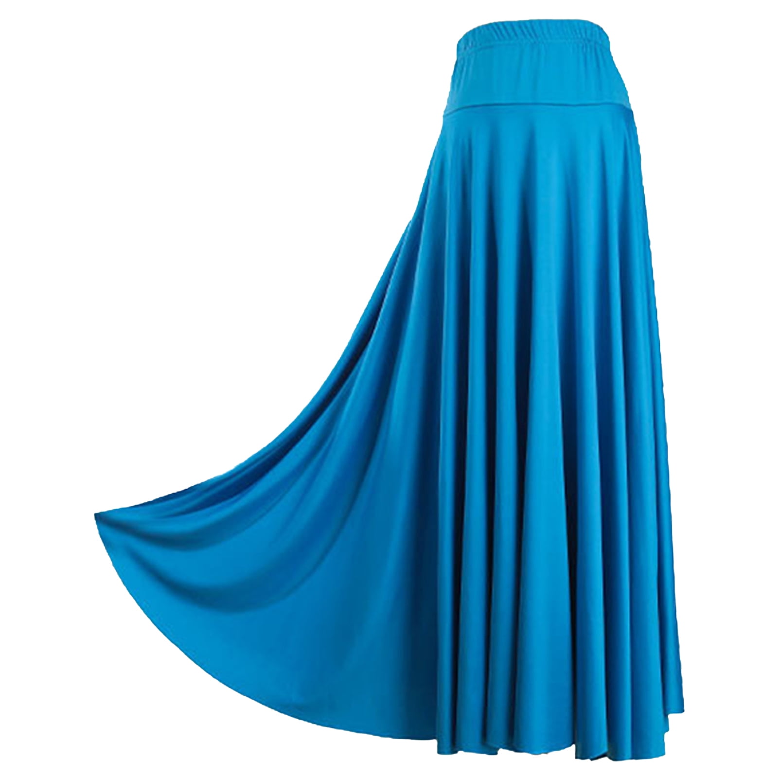 Alvivi Women's Lyrical Modern Dance Pleated Long Maxi Skirt Ballroom ...