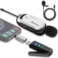 Alvoxcon Wireless Lavalier Microphone for iPhone & Computer, Laptop ...