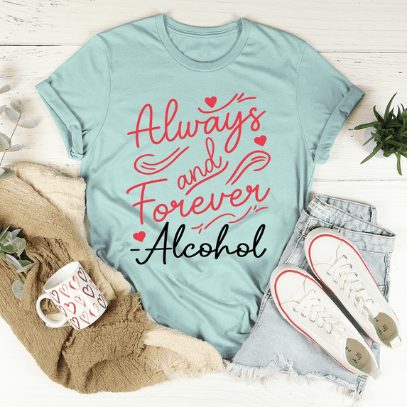 Always And Forever Tee Athletic Heather S Peachy Sunday T-Shirt ...