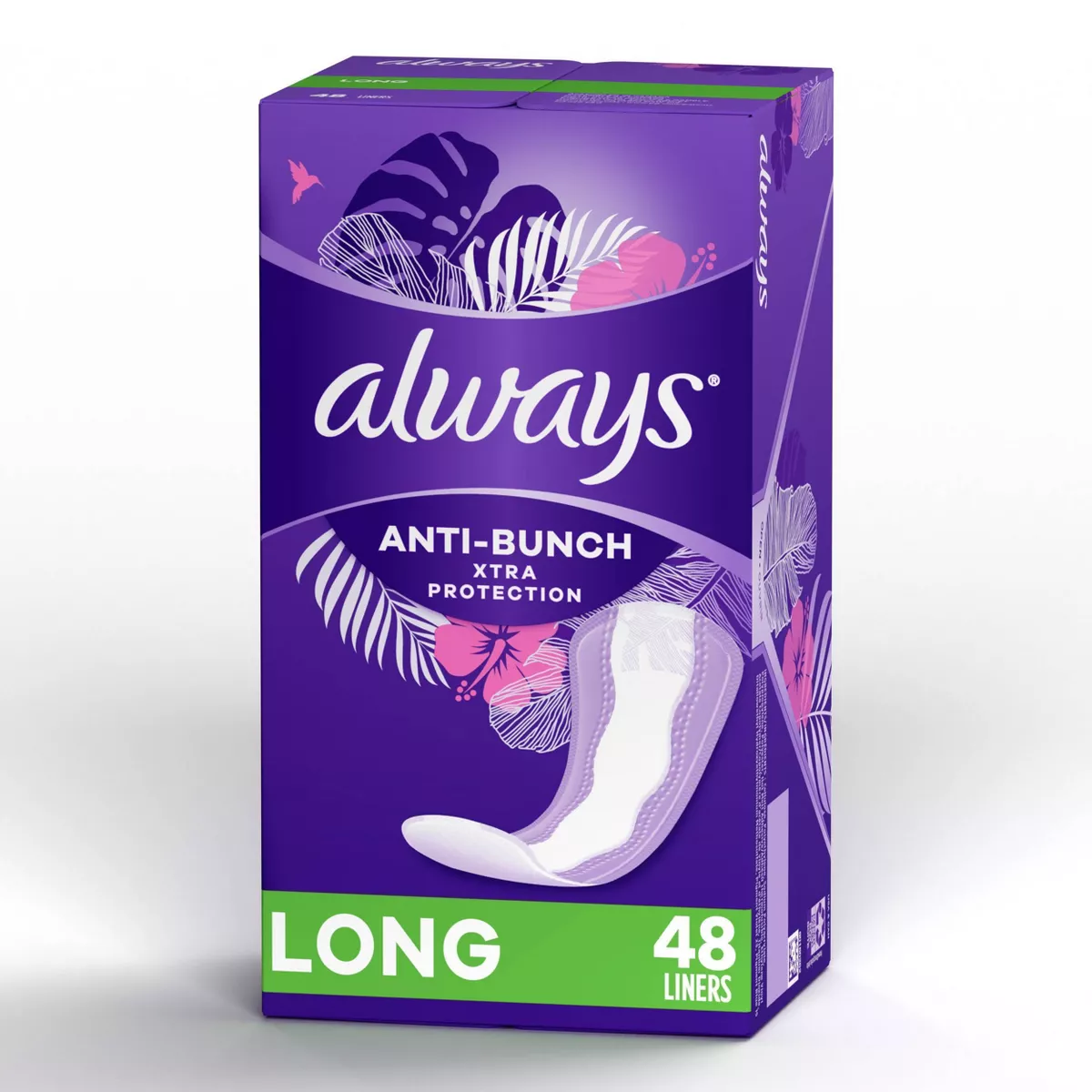 Always Anti-Bunch Xtra Protection Daily Long Liners, 48 Ea, 6 Pack ...