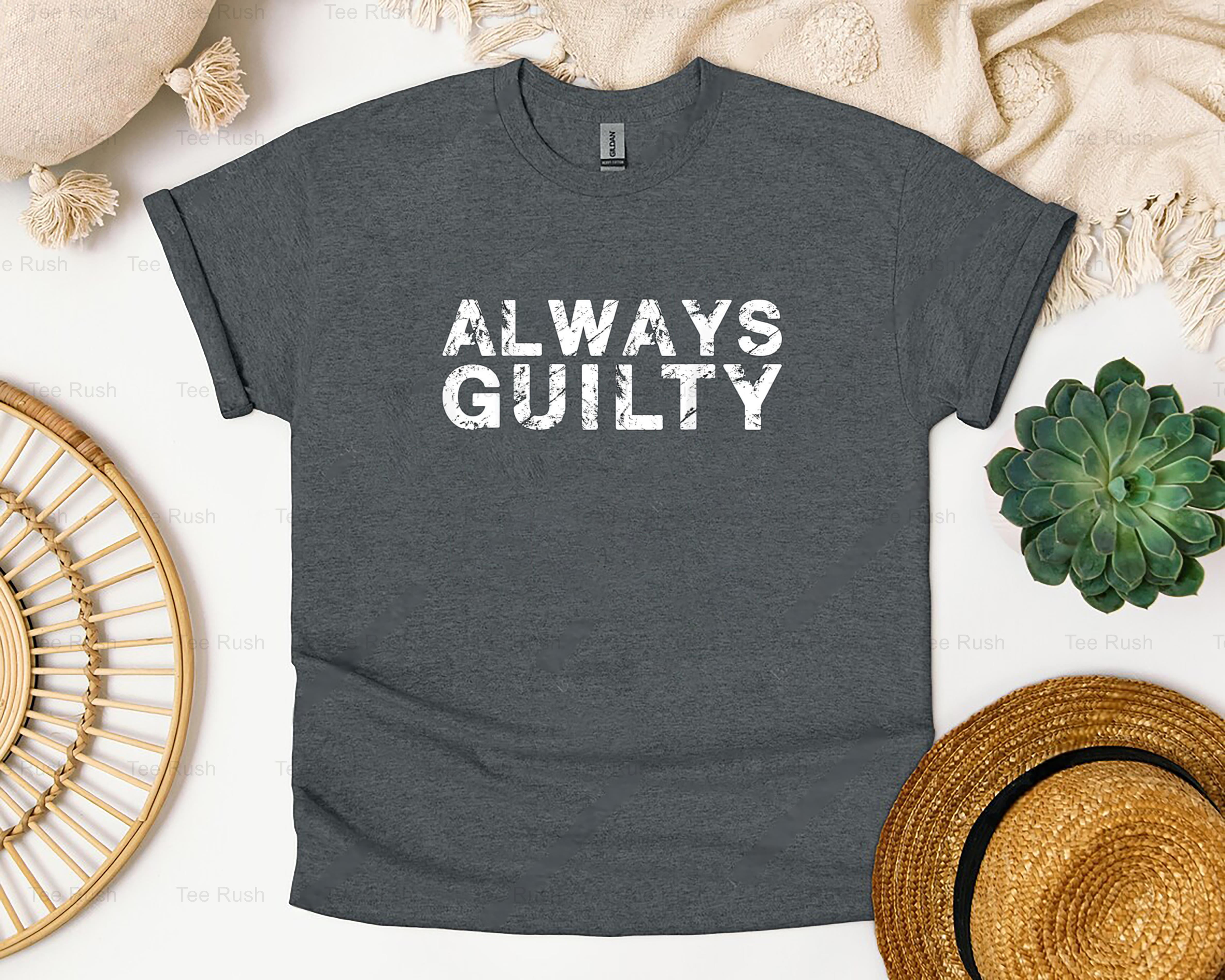 Always Appears Guilt Ridden Funny Fun Gift Humor Saying Quote Sarcastic ...