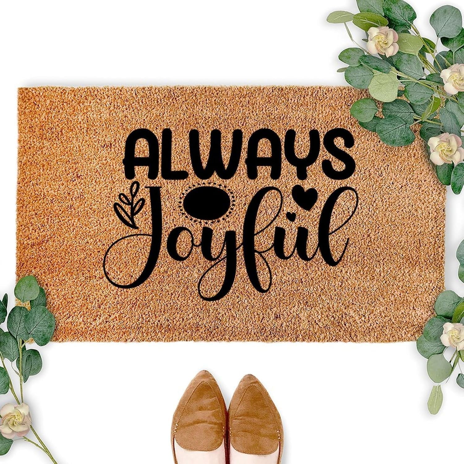 Always Be Joyful Bath Mat Welcome Rug Non-Slip Dust Floor Seasonal ...
