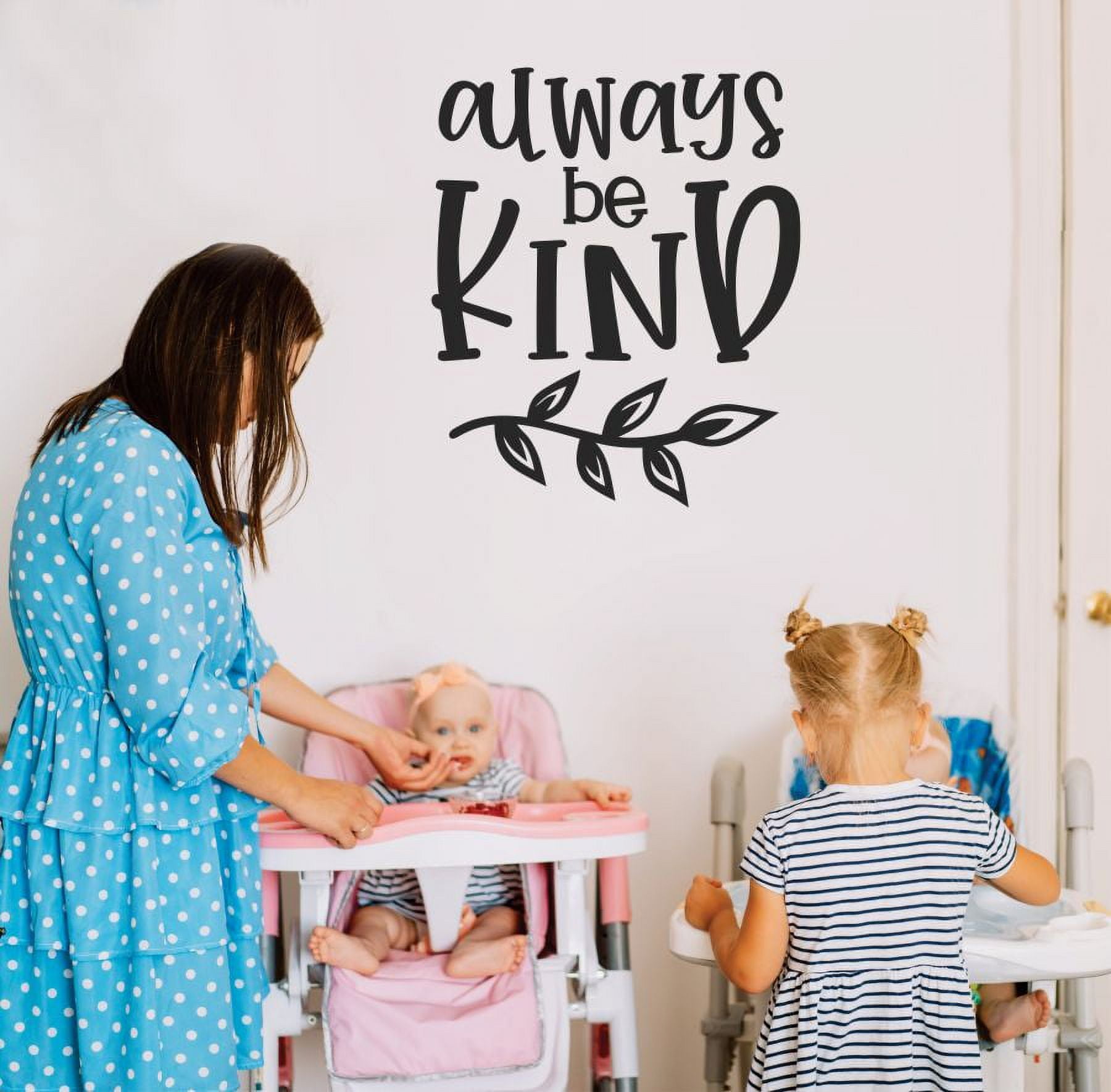Always Be Kind Wall Art - Vinyl Wall Sticker Decal - Inspiring Quote ...