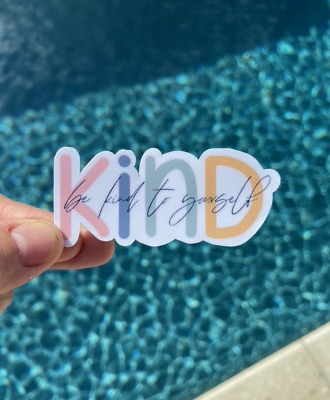 Always Be Kind Yourself Pattern Waterbottle Die Cut Sticker - Walmart.com