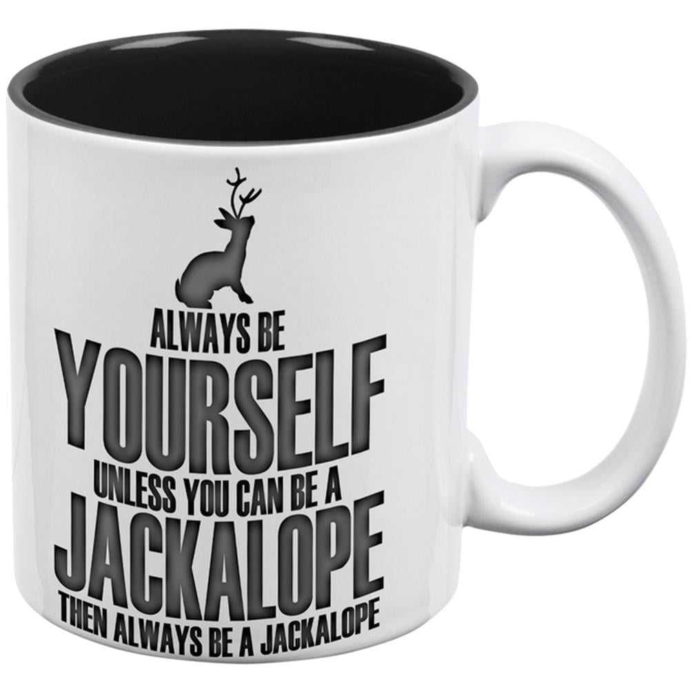 Always Be Yourself Jackalope All Over Coffee Mug - Walmart.com