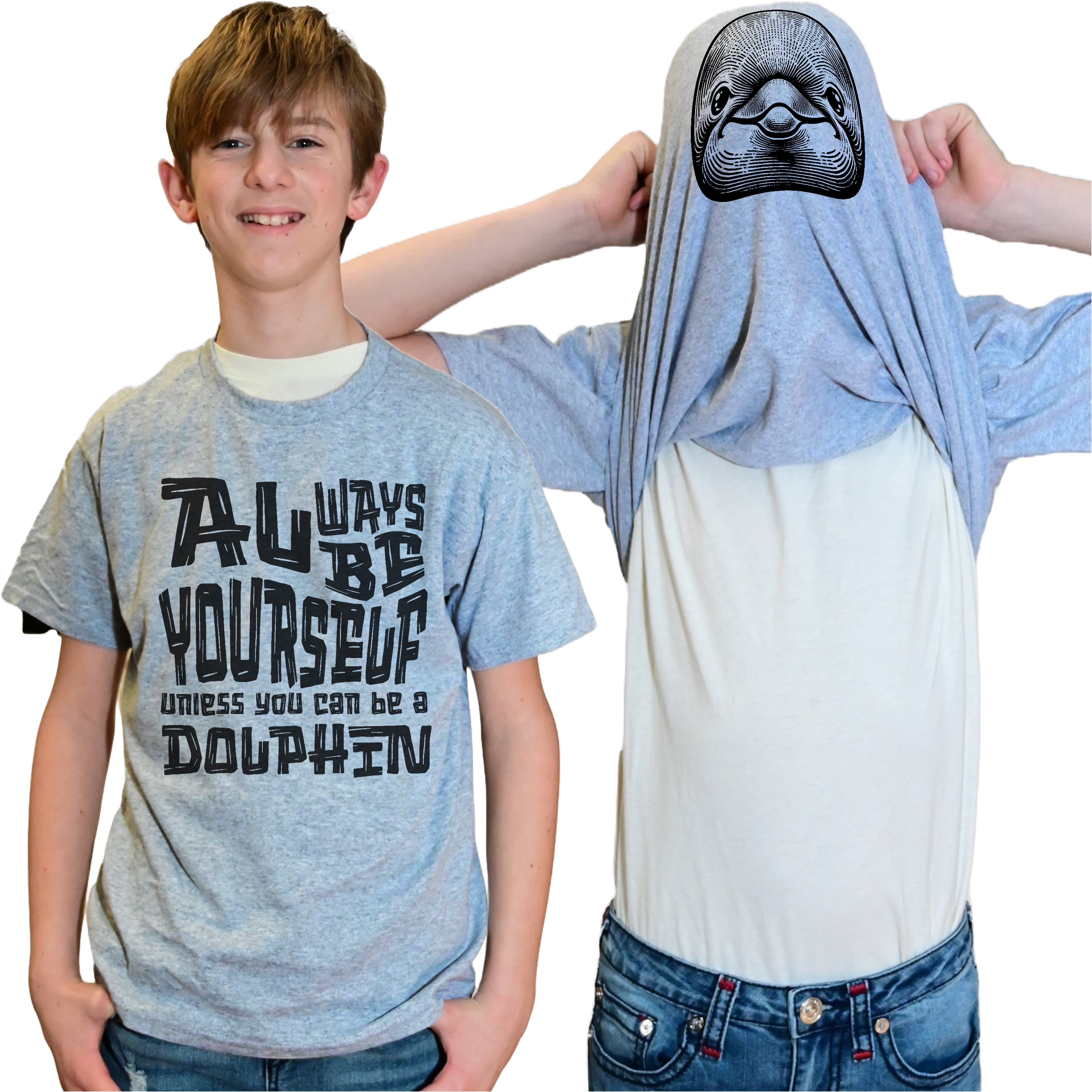 Always Be Yourself Unless You Can Be A Dolphin Flip Shirt - Funny ...