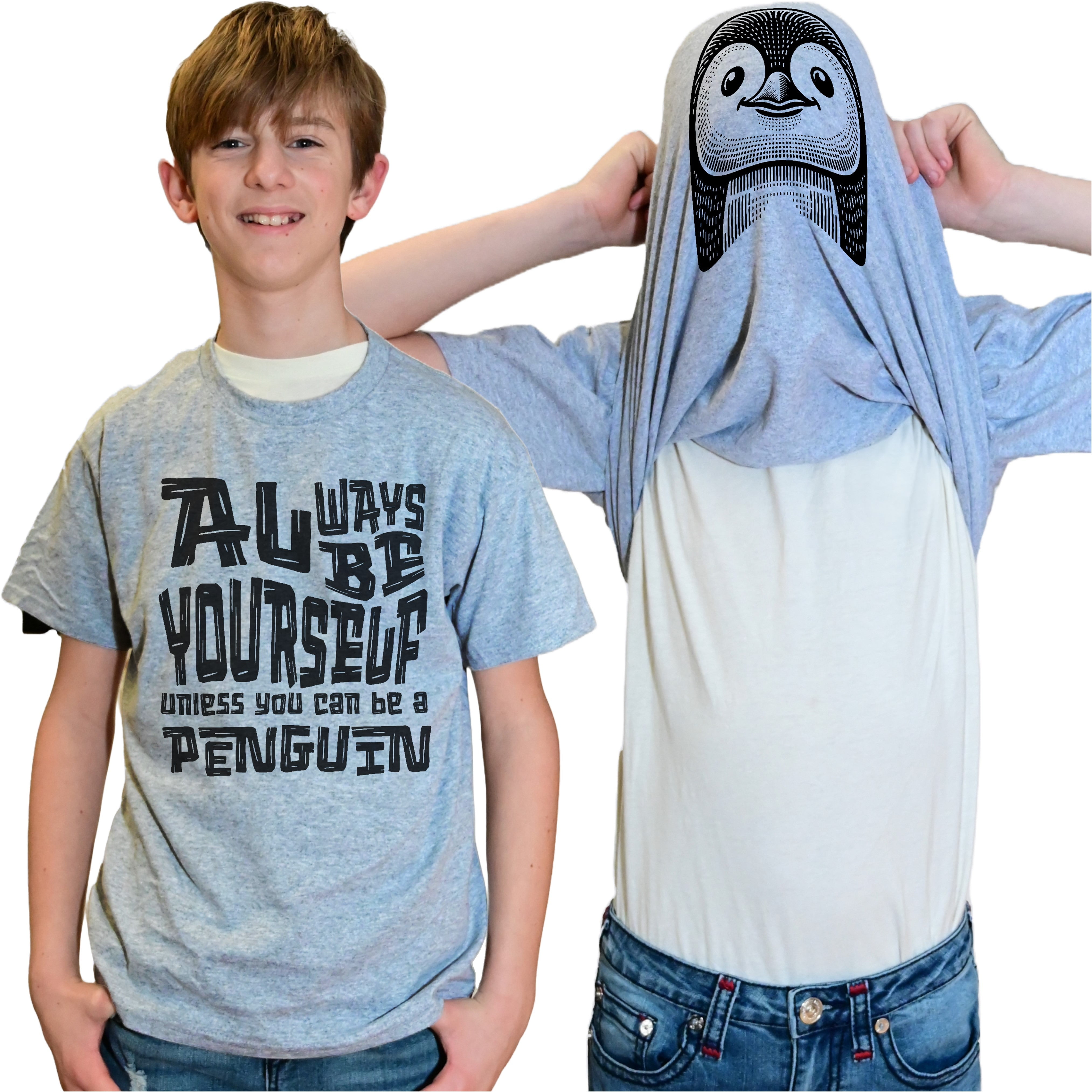 Always Be Yourself Unless You Can Be A Penguin Flip Shirt - Funny ...