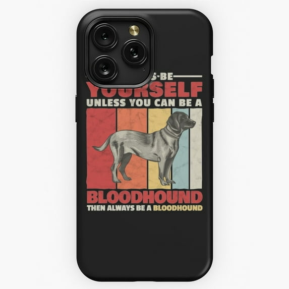 Always Be a Bloodhound Dog Cute Fall Pet Theme Art iPhone Case 17 ...