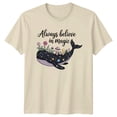 Always Believe In Magic Celestial Whale Boho T-Shirt - Walmart.com