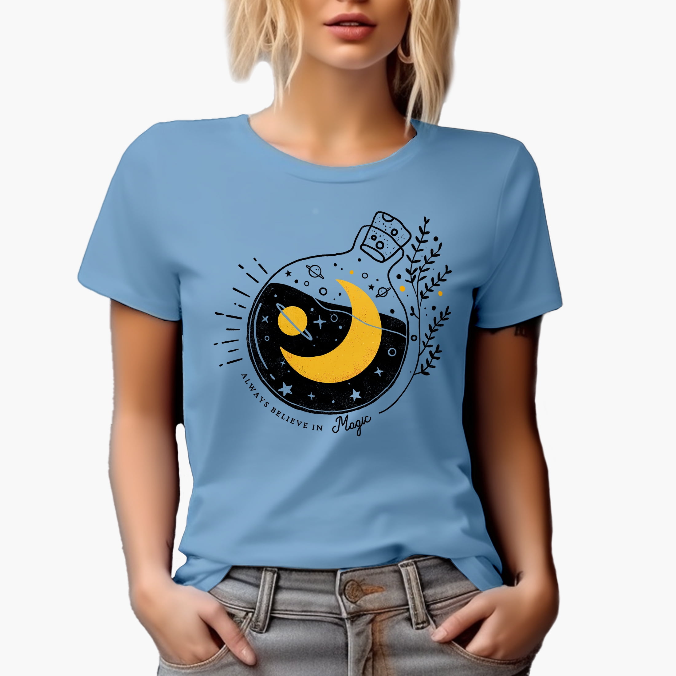 Always Believe in Magic, Boho Mystical & Celestial Art Merch Gift, Baby ...