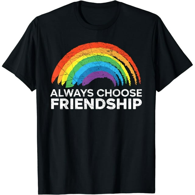 Always Choose Friendship Bestie Best Friend Forever BFF T-Shirt ...