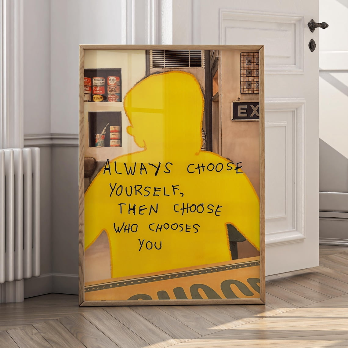 Always Choose Yourself Motivational Self Growth Inspiring Quote Modern ...