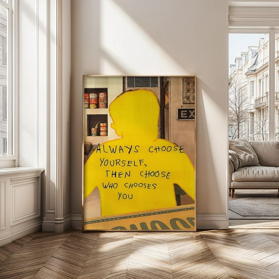 Always Choose Yourself Wall Art, Motivational Poster, Inspirational ...