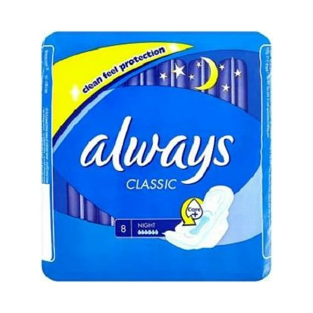 Always, Classic Night Pads With Wings , Count 1 - Feminine Sanitary ...