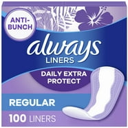Always Daily Liners Fresh Pantiliners, Thin, Regular, Clean Fresh Scent ...
