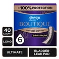 Always Discreet, Incontinence Pads, Extra Heavy Absorbency, Long 40 ct ...