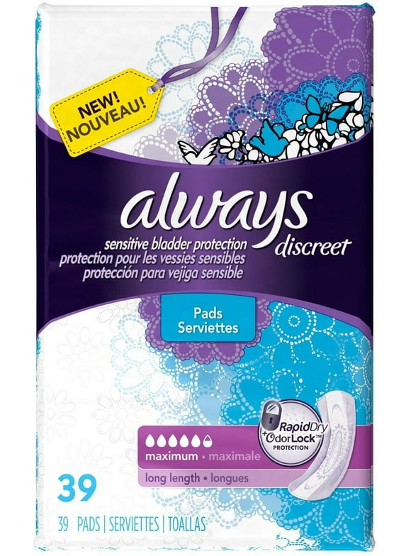 Always Discreet Pads in Always Discreet - Walmart.com