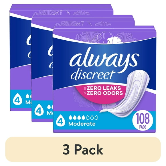 Always Discreet Pads in Always Discreet - Walmart.com