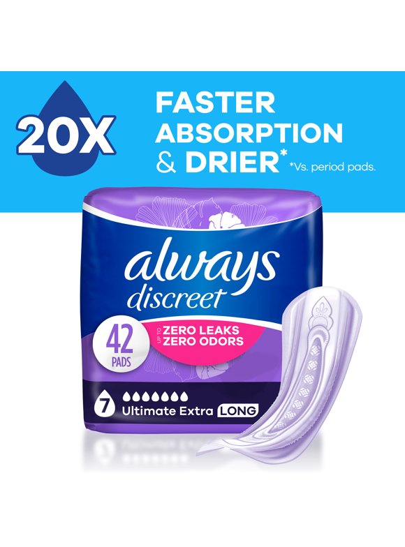 Always Discreet Pads in Always Discreet - Walmart.com