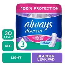 Always Discreet Incontinence Pads for Women, Heavy Absorbency, Regular ...