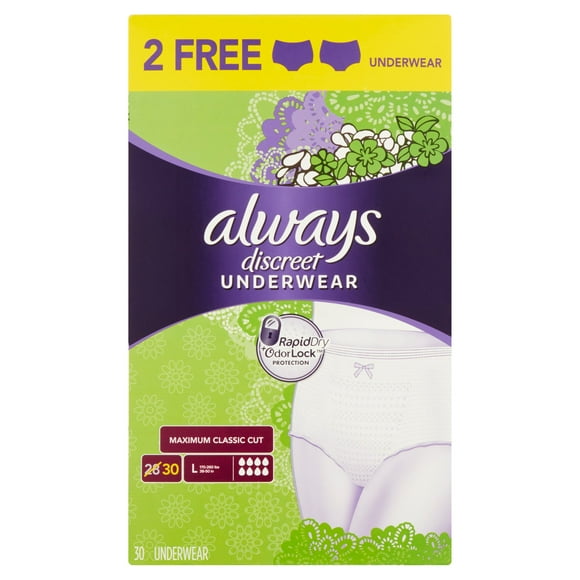 Always Discreet Underwear in Always Discreet - Walmart.com