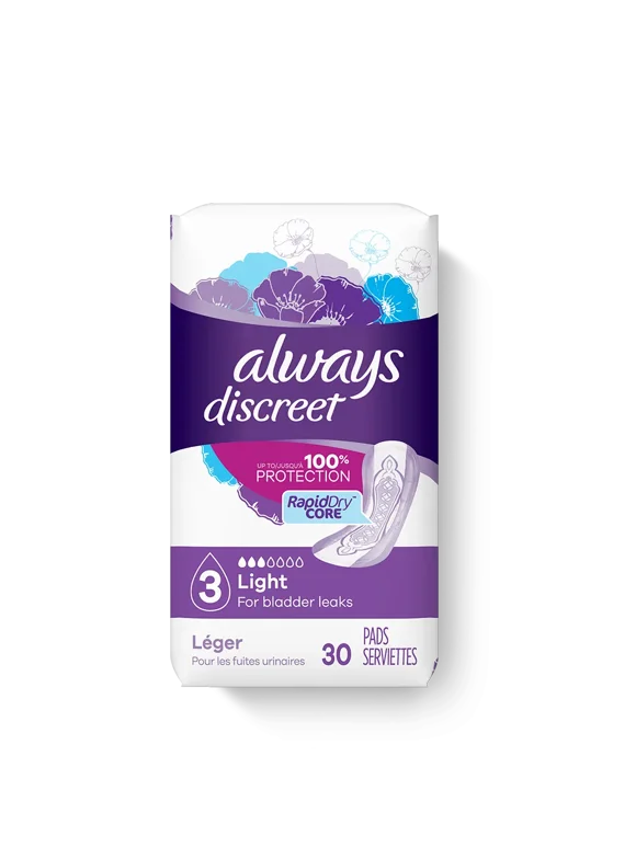 Always Discreet Pads in Always Discreet - Walmart.com