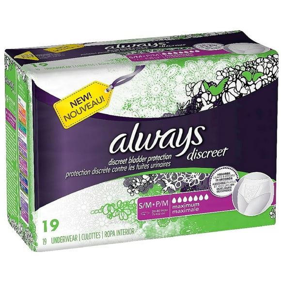 Always Discreet Underwear in Always Discreet - Walmart.com