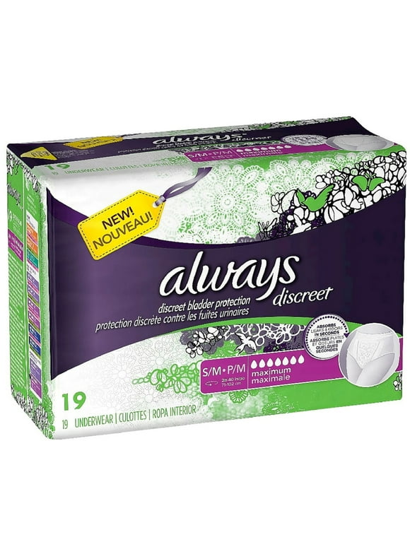 Always Discreet Underwear in Always Discreet - Walmart.com